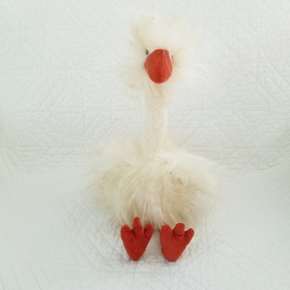Jellycat | Toys | Jellycat London Cream Fluffy Gabby Goose 7 Nwt | Poshmark
